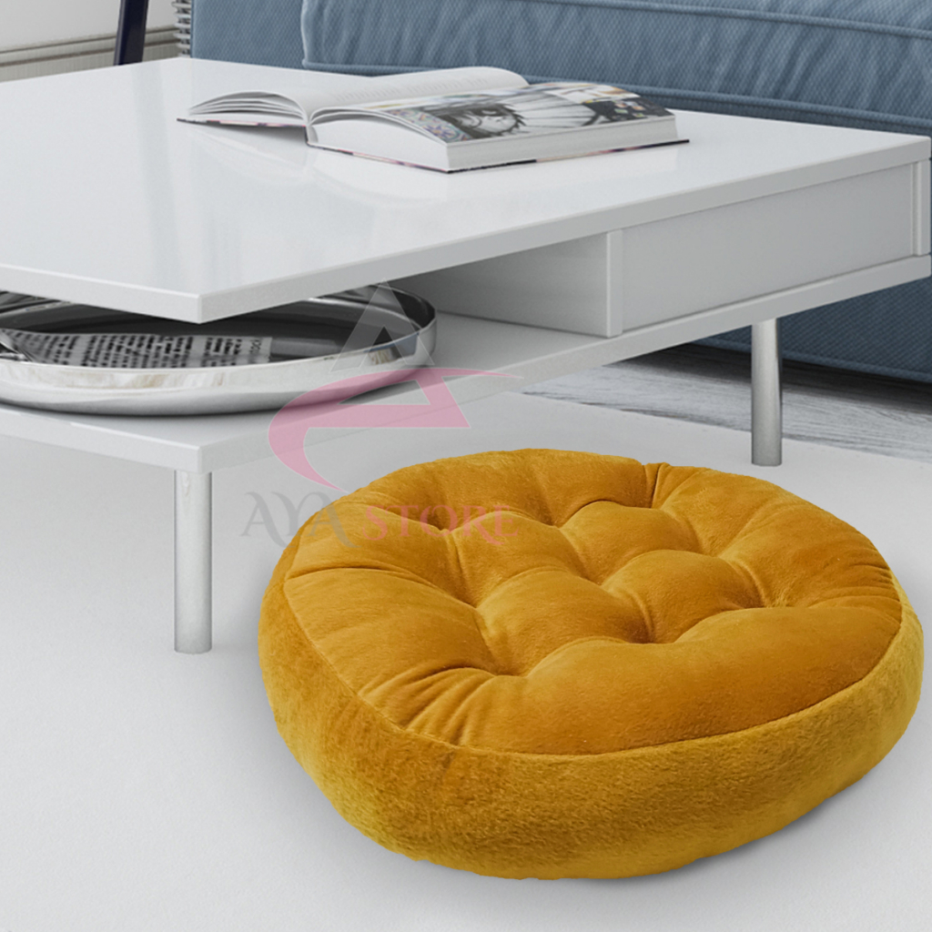 Jual Bantal Duduk Bulat Lantai Kursi Sofa Lesehan Jumbo Empuk UK. 50cm ...