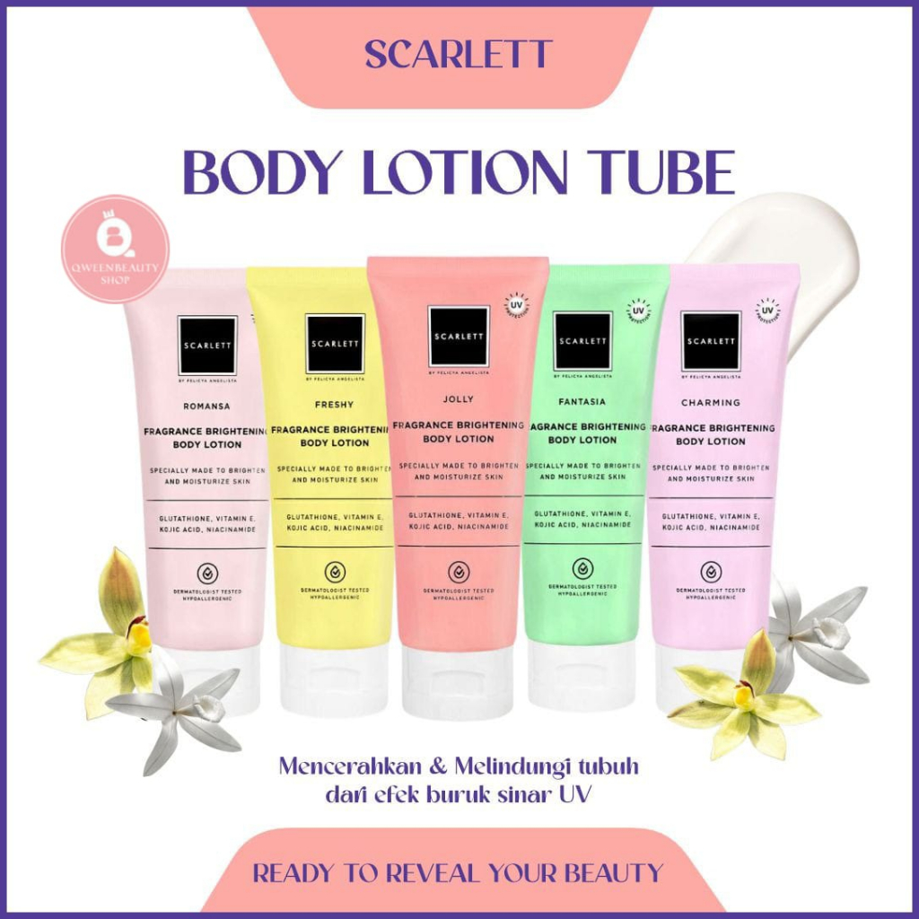 Jual [TUBE 180ml] Scarlett Whitening Body Lotion Kemasan Baru Tube ...