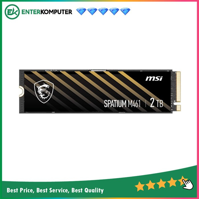 Jual MSI Spatium M461 M.2 NVMe PCIe Gen4 x4 2TB / SSD 2TB | Shopee ...
