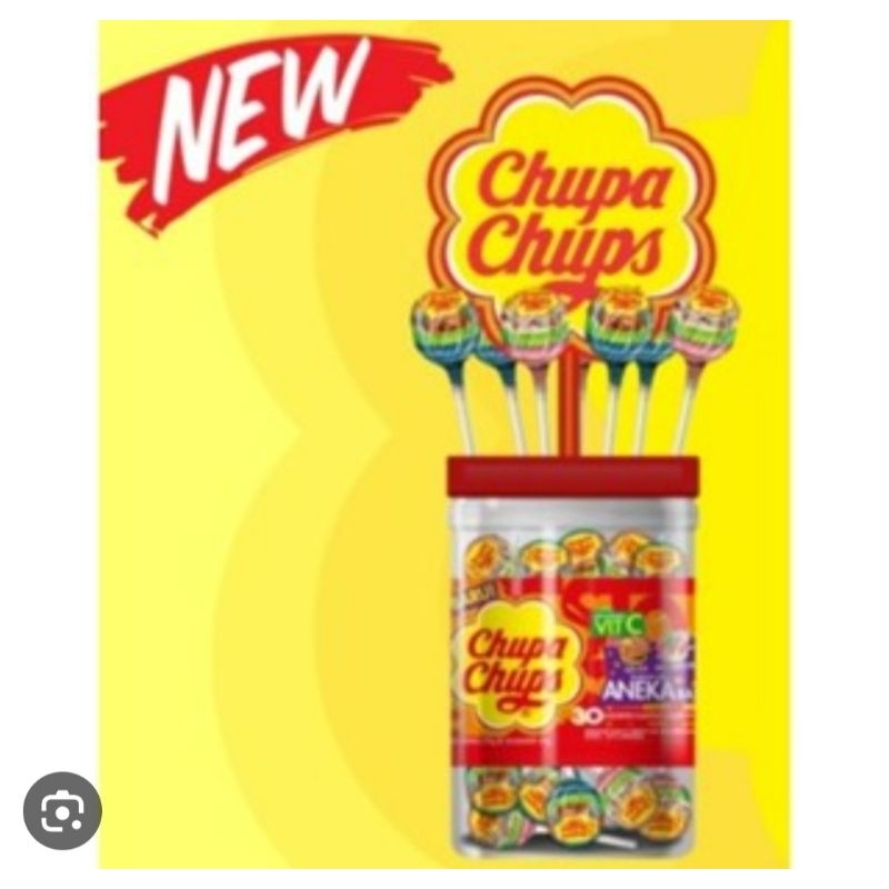 Jual chupa chups 9 gr (1 toples isi 30 pcs) | Shopee Indonesia