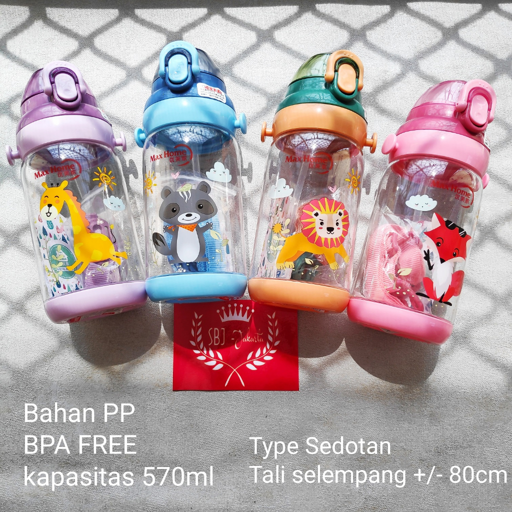 Jual DISKON CUCI GUDANG Botol minum anak 550 ml BPA FREE Anti Bocor Diller Maxhome Original Wild ...