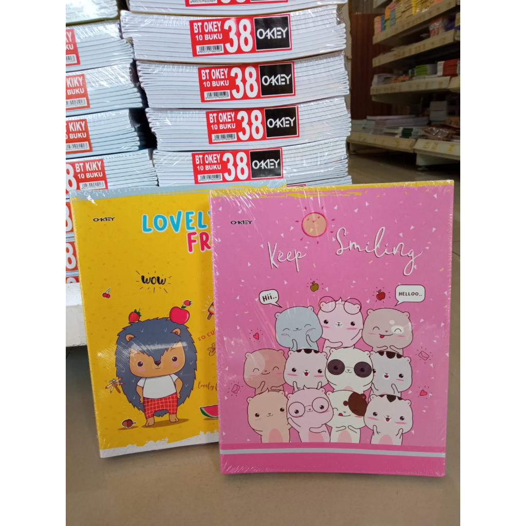 Jual Buku Tulis Okey 38 Lembar (isi 10 Buku) | Shopee Indonesia