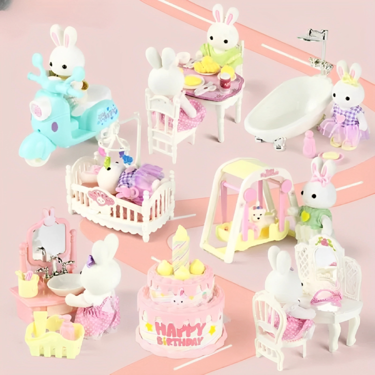 Jual Mainan Boneka Kelinci Yasini Rabbit Doll Set Koala Diary Play ...