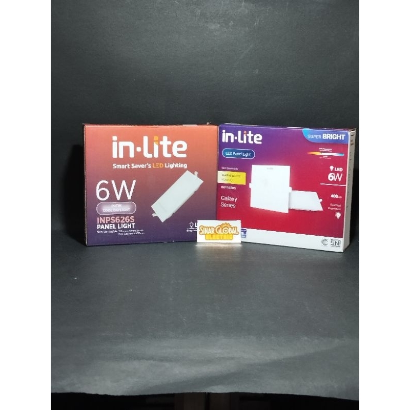 Jual Lampu downlight panel IB led inlite INPS628S kotak 6 Watt | Shopee ...