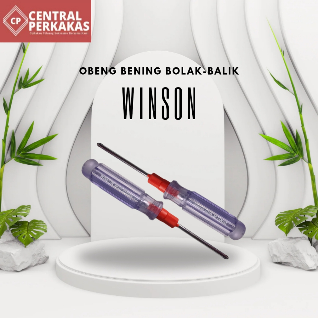 Jual OBENG TRANSPARAN BOLAK BALIK PLUS MINUS MAGNET MEREK WINSON ...