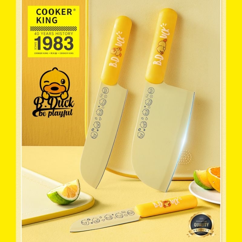 Jual Cooker King Ceramic Coating Knife Pisau Dapur Premium B.DUCK Knife ...