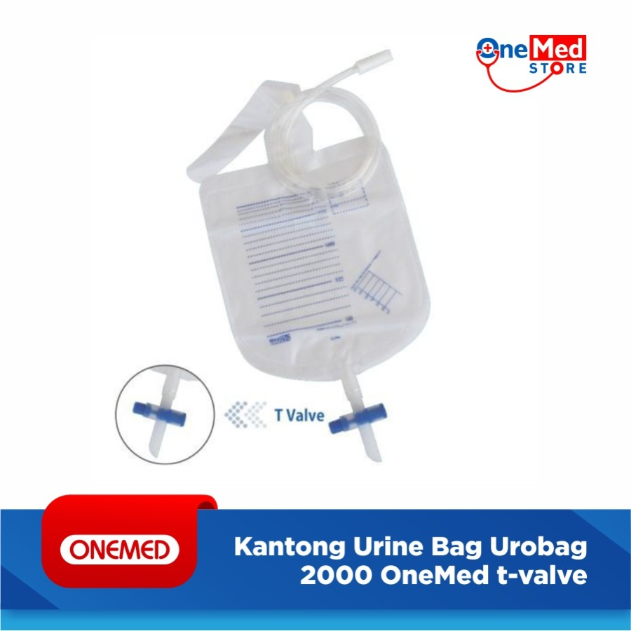 Jual Kantong Urine Bag Urobag 2000 OneMed t-valve OM | Shopee Indonesia