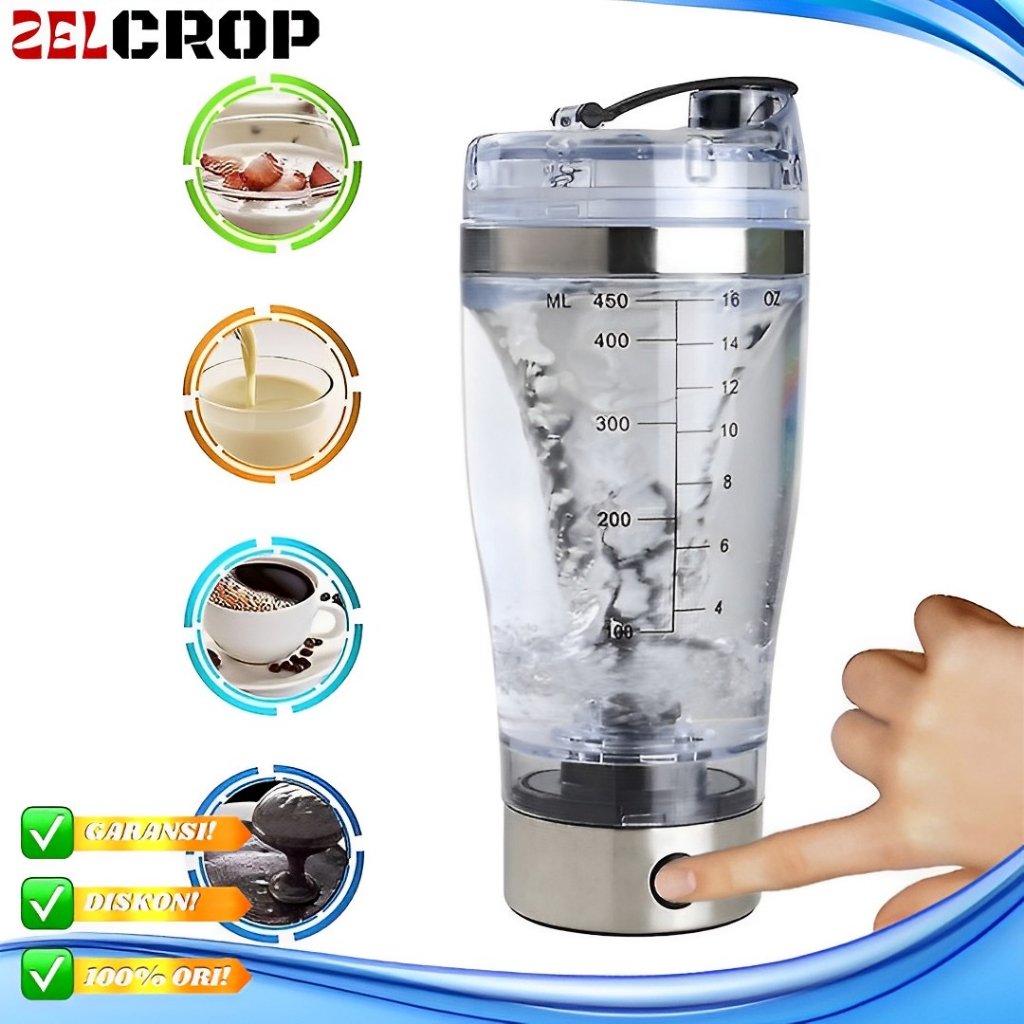 Jual Botol Minum Shaker Bottle Gym Sport Olahraga Plastik Kaca Bening ...