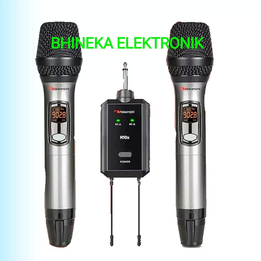 Jual mic wireless nakamichi N10X original n 10 x microphone pegang ...