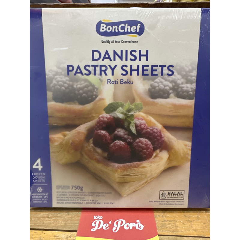 Jual Bonchef Danish Pastry Sheet 750grm | Shopee Indonesia