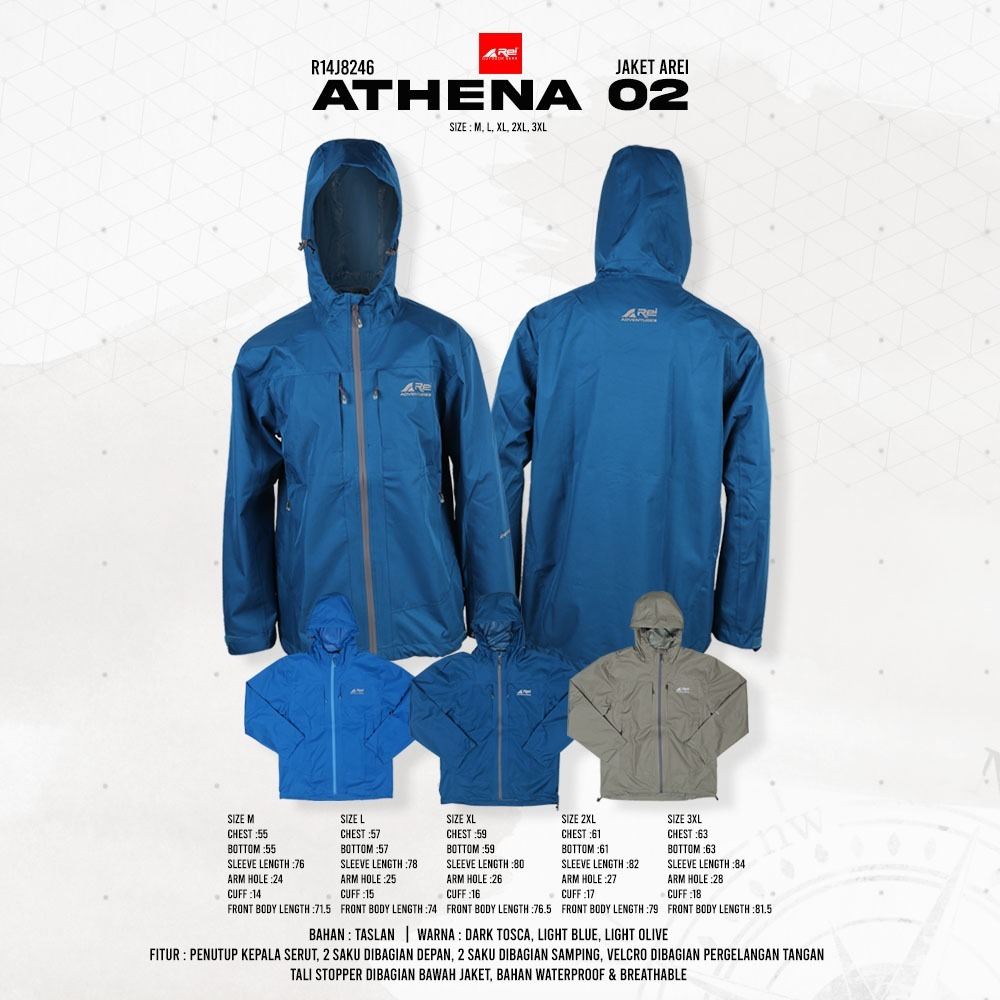 Jual Jaket Authentic Pria Athena 02 Arei Outdoorgear | Shopee Indonesia