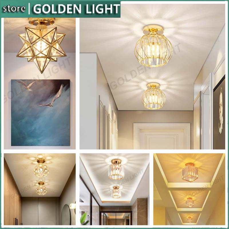 Jual Lampu kristal plafon rumah Lampu ceiling kristal kotak modern ...