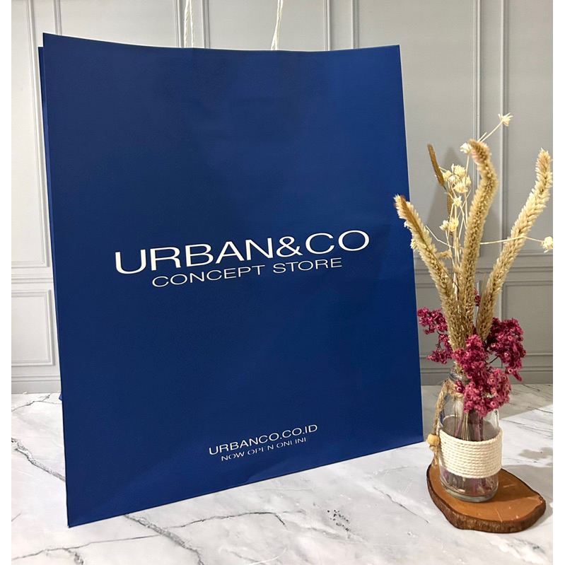 Jual Paper Bag Urban&Co Biru Original Store 100% | Shopee Indonesia