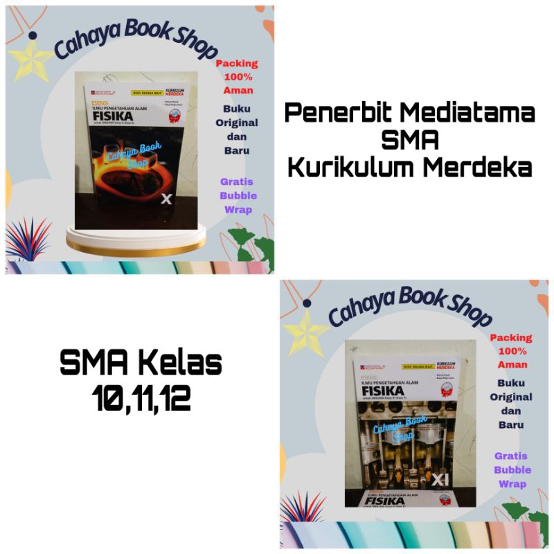 Jual Buku Esensi IPA FISIKA Kelas 10,11,12 SMA Kurikulum Merdeka Mediatama | Shopee Indonesia