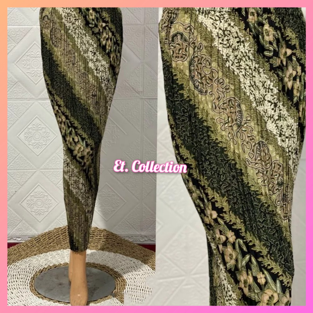 Jual Rok Batik Plisket Jumbo - Bawahan Kebaya Modern - Rok Batik Wanita Premium | Shopee Indonesia