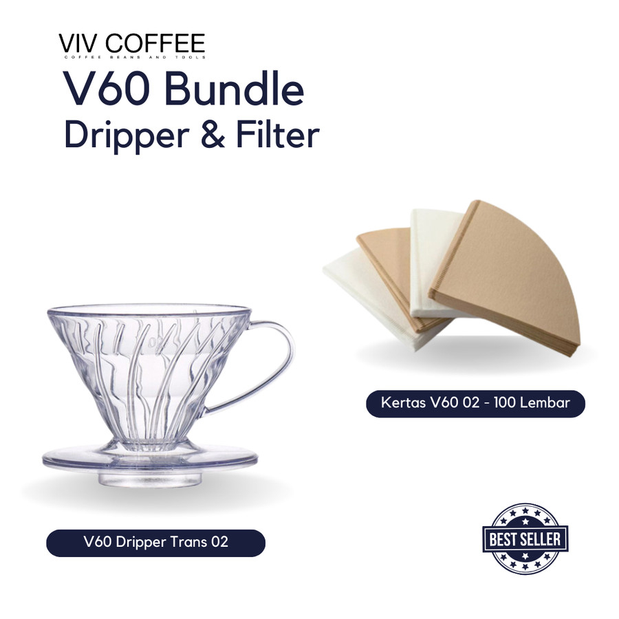 Jual Paket V60 Lengkap Dripper Set dan Kertas Filter Kopi | Shopee ...