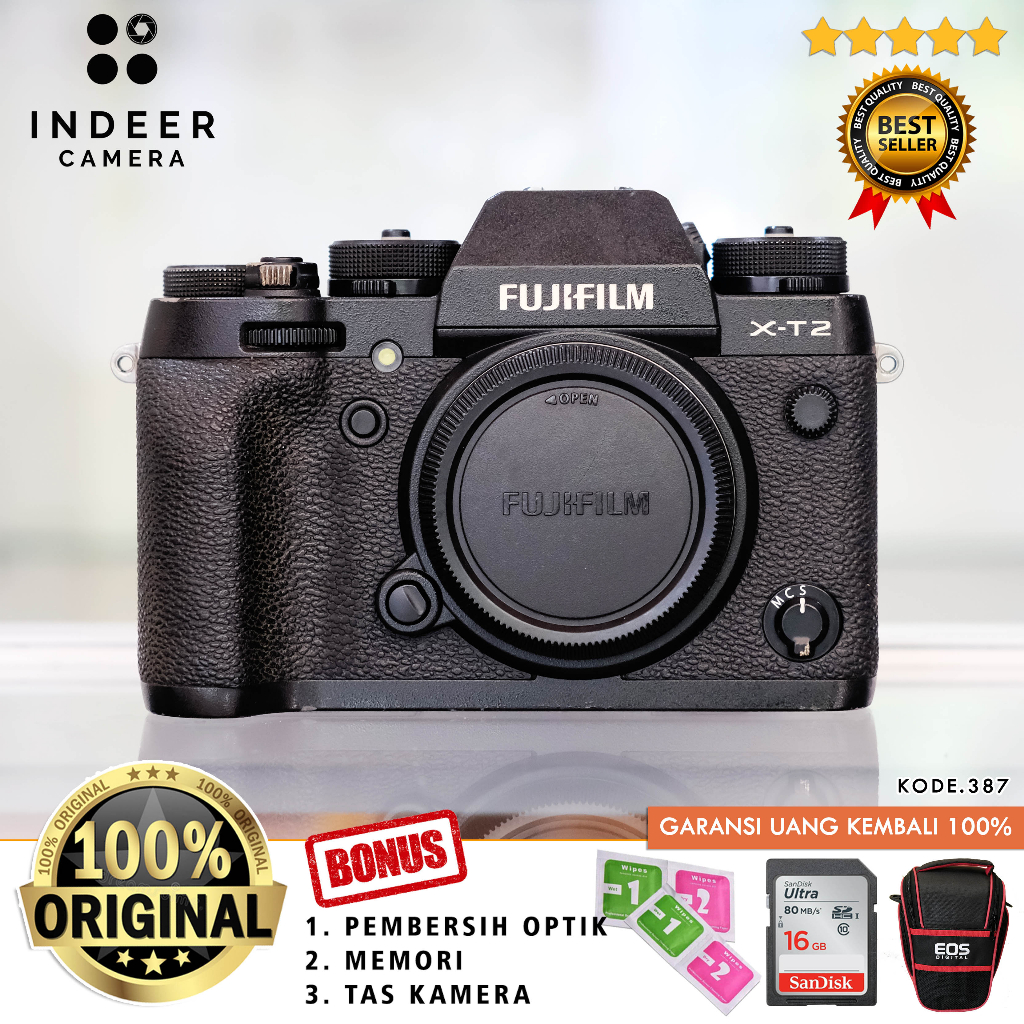 Jual FUJIFILM X-T2 BODY ONLY SECOND FULLSETBOX NORMAL ( GARANSI TOKO ) BEST QUALITY 100% ...