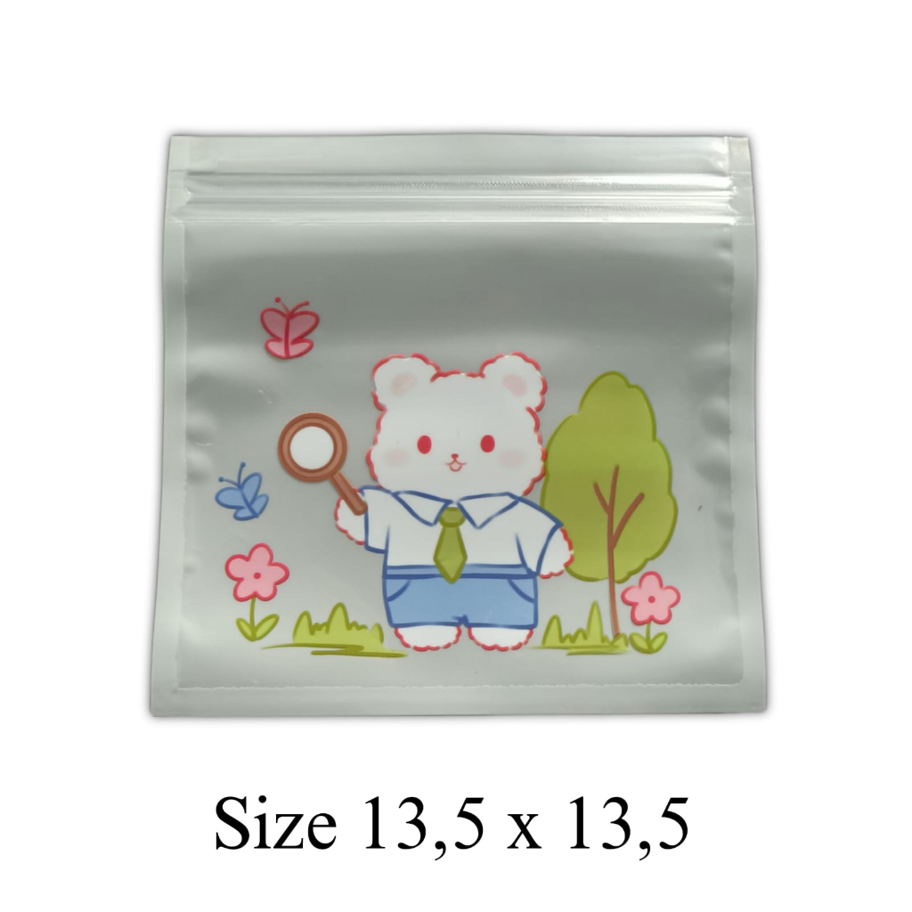 Jual Plastik Zipper Serbaguna Aesthetic Karakter Lucu Plastik Ziplock ...
