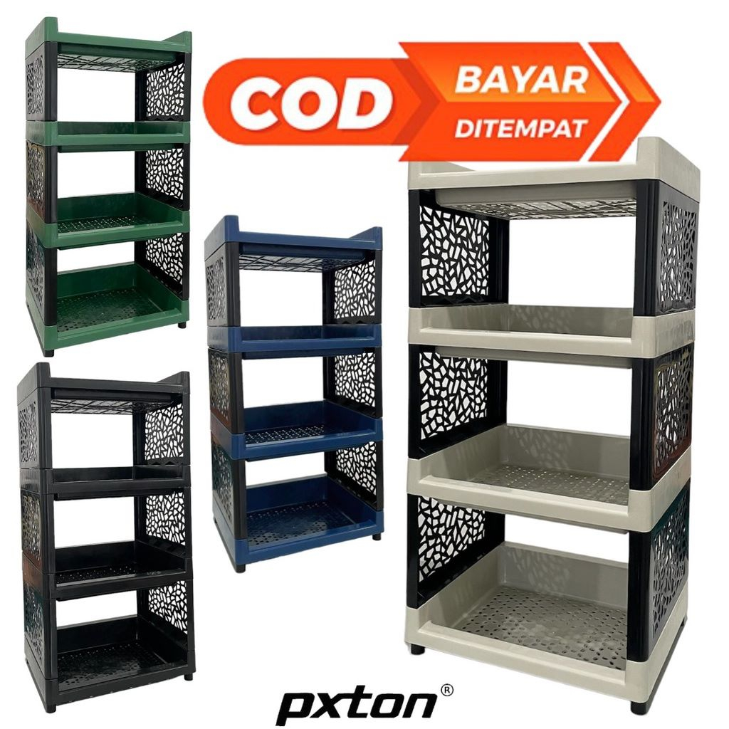 Jual RAK YOYO PXTON / RAK PLASTIK / Rak Apartemen 5 Susun, 4 Susun dan ...