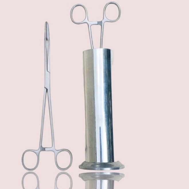 Jual Korentang Set Stailess (Tabung korentang dan Gunting) | Shopee ...