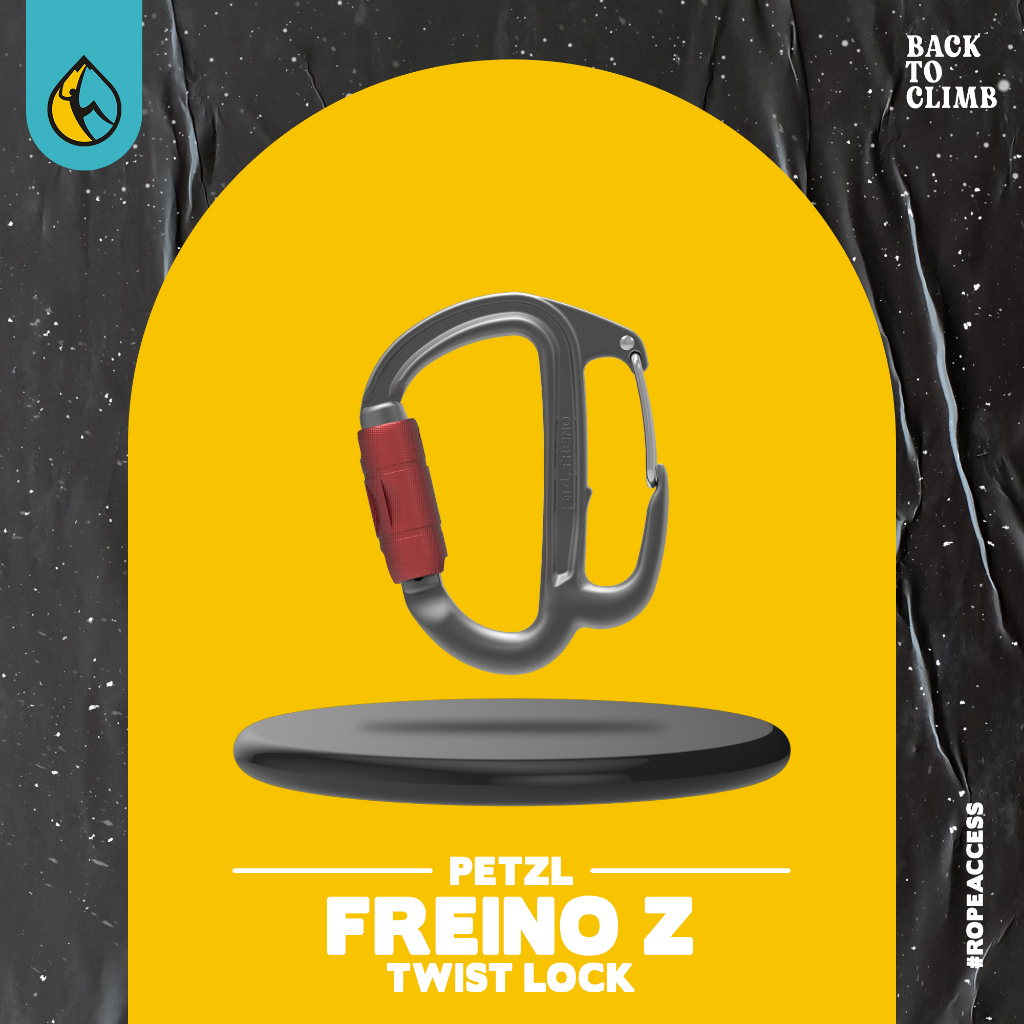Jual Petzl FREINO Z Twist Lock Carabiner Original – Safety connector ...
