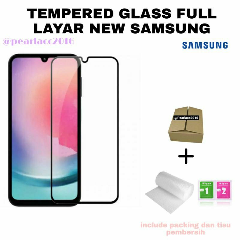 Jual TEMPERED GLASS FULL LAYAR NEW SAMSUNG A06 A16 A35 A55 A25 A15 A05 A05S A04 A04E A04S A24 ...