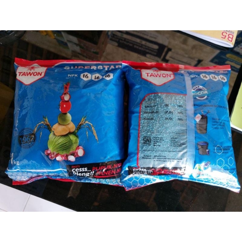 Jual Pupuk NPK 16-16-16 Cap Tawon Kemasan 1Kg | Shopee Indonesia
