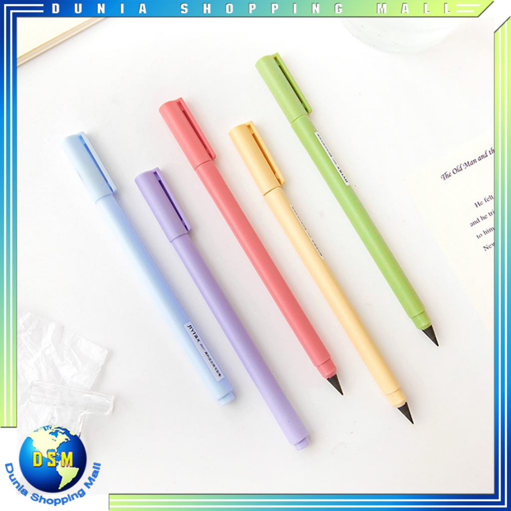 Jual DSM Pensil Eternal Tanpa Isi Warna Macaroon Pensil Abadi Tak Bisa ...