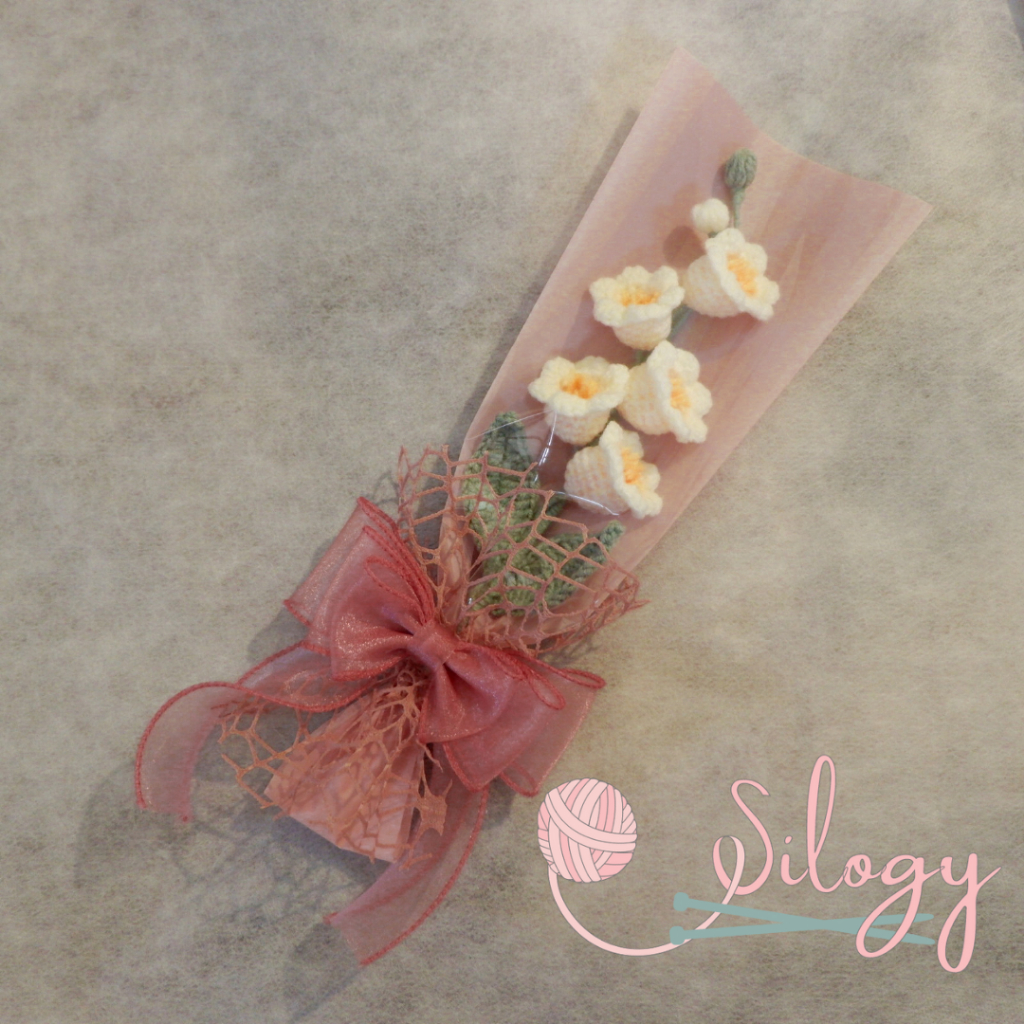 Jual Buket Bunga Lily of the Valley Rajut/Crochet Lily of the Valley ...