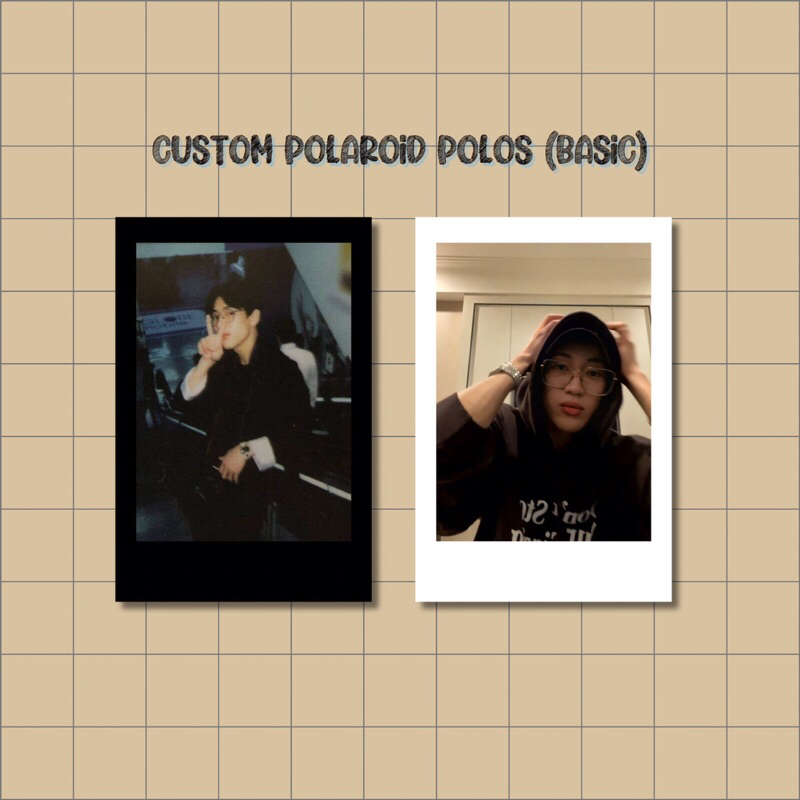 Jual CUSTOM POLAROID POLOS BASIC | Shopee Indonesia