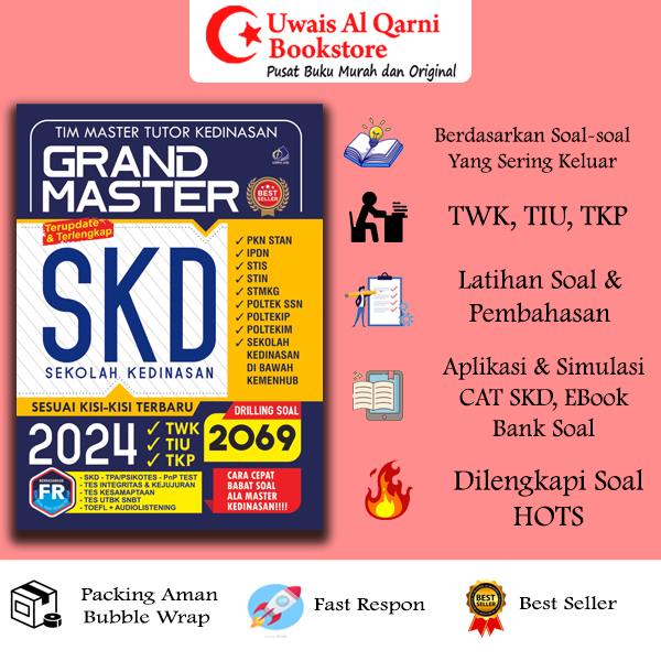 Jual ORIGINAL BEST SELLER BUKU GRAND MASTER SEKOLAH KEDINASAN SKD 2024 - KOMPAS ILMU | Shopee ...