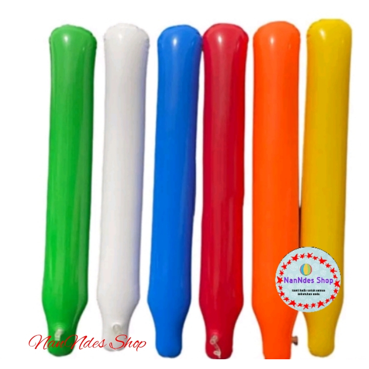 Jual Balon Tepuk Warna Warni Polos / Balon PVC Panjang Supporter ...