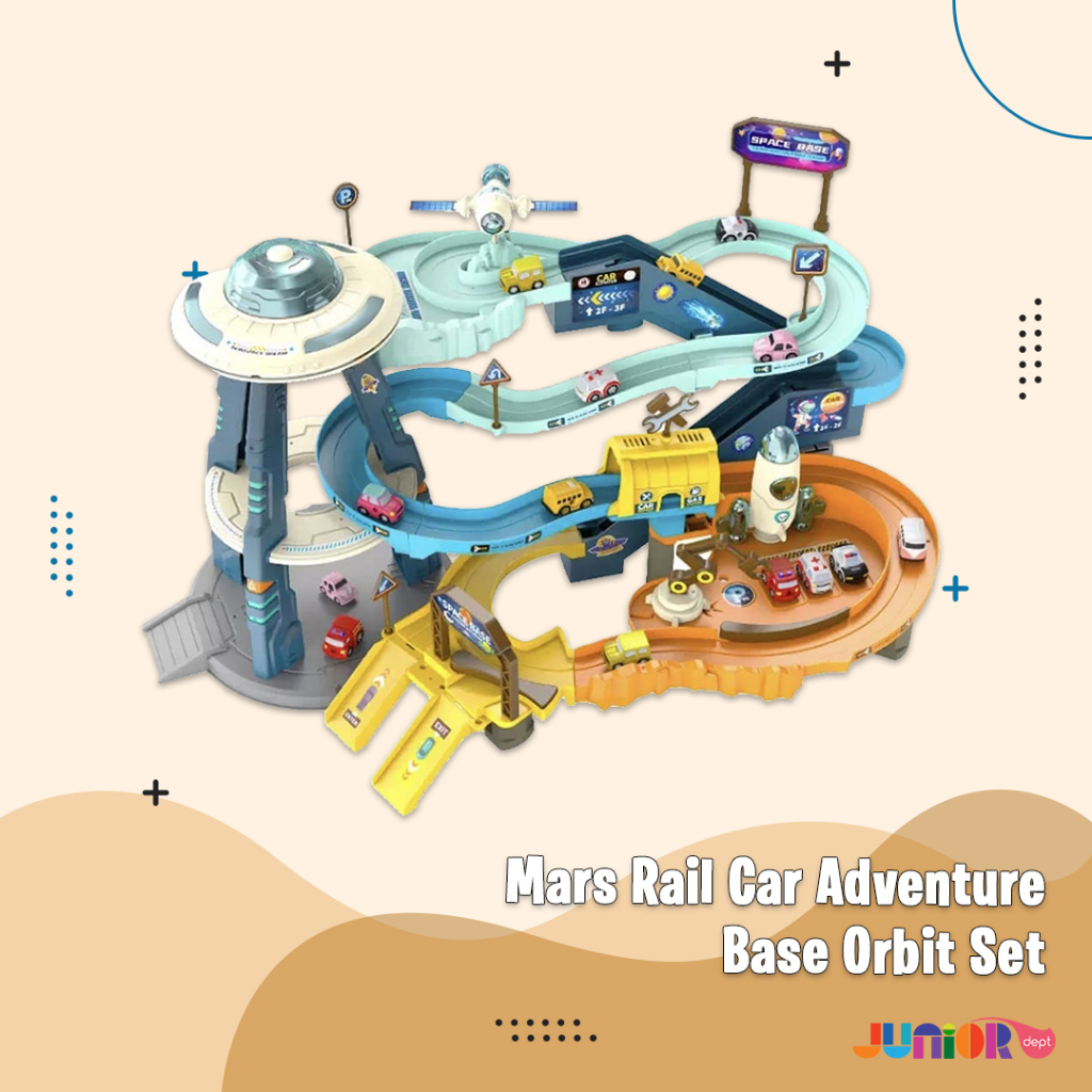 Jual Mars Rail Car Adventure Base Orbit Set / Space Rocket Set / Edutoy ...