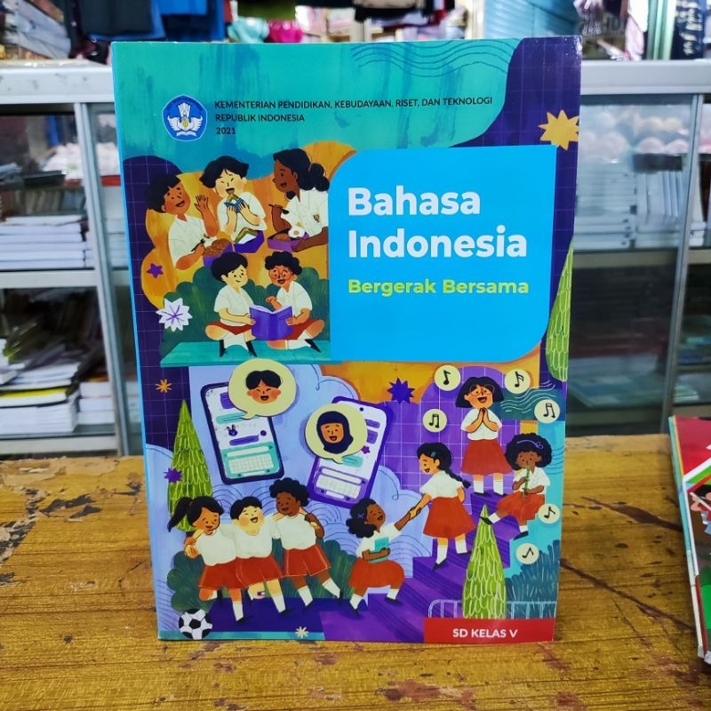 Jual buku paket bahasa Indonesia bergerak bersama kelas 5 SD kurikulum merdeka | Shopee Indonesia