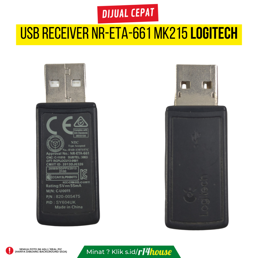 Jual USB RECEIVER NR-ETA-661 MK215 LOGITECH | Shopee Indonesia