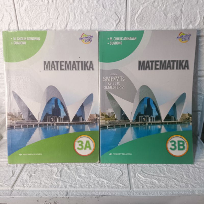 Jual Buku Matematika Semester 1 dan Semester 2 / Jilid 3A dan 3B / Kelas IX / Kelas 9 / Kelas 3 ...