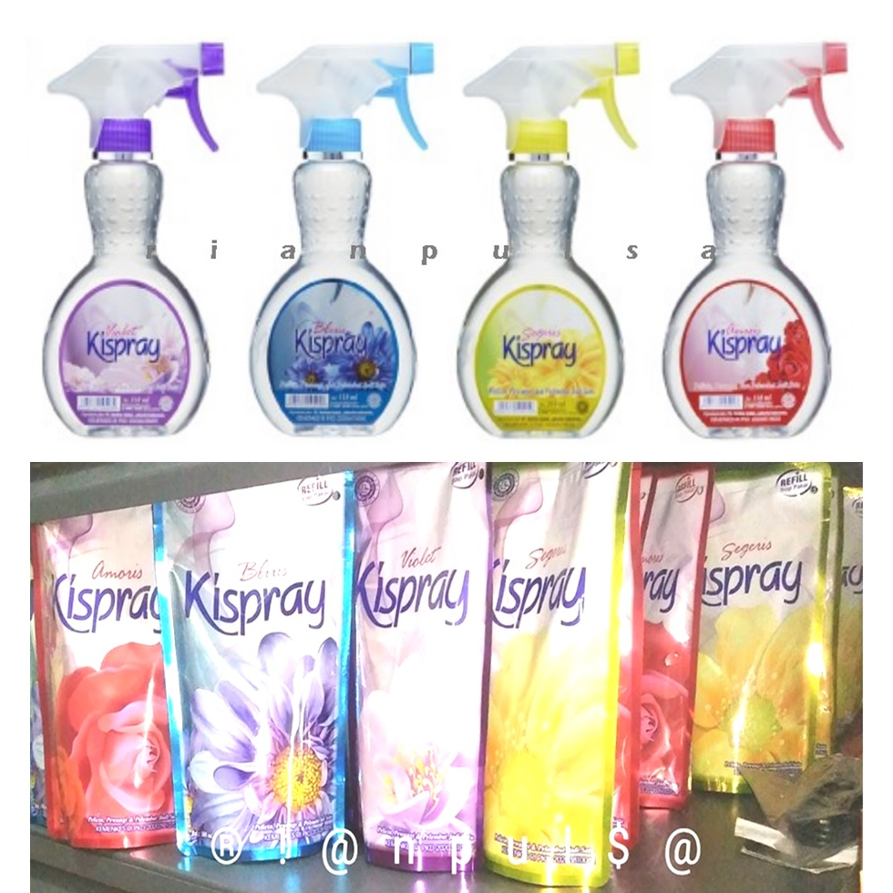 Jual KISPRAY Pelicin Pakaian Pewangi Setrika Pelembut Gosokan Anti Apek ...