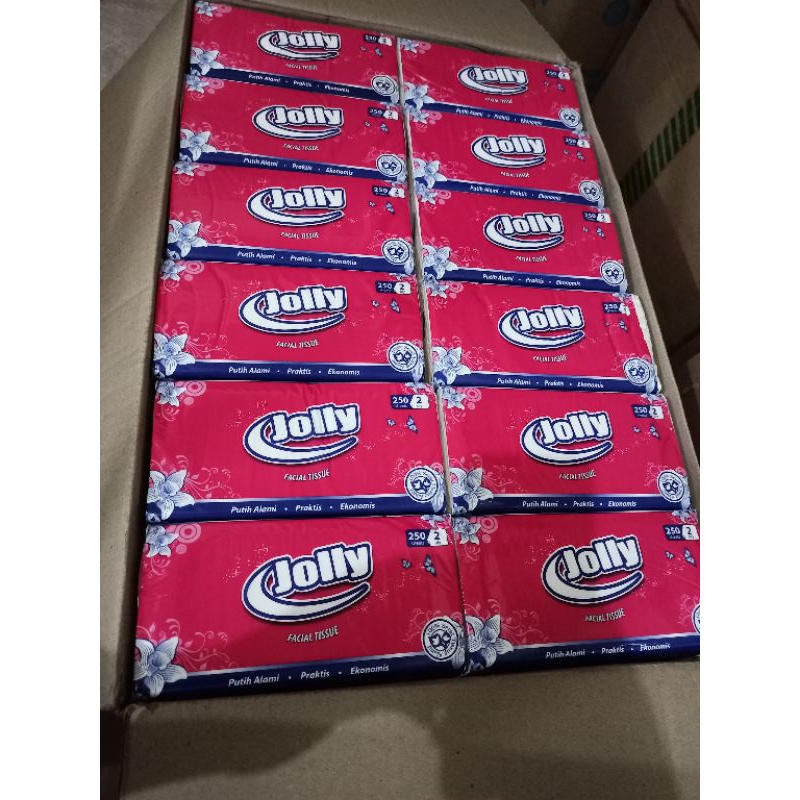 Jual Tissue Jolly 250 Sheet 1 Karton isi 48 Pcs READY STOCK | Shopee ...