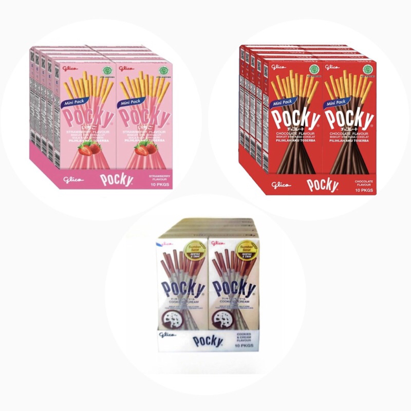 Jual Pocky Box isi 10box @20gr Stick Biscuit Glico All Variant | Shopee ...