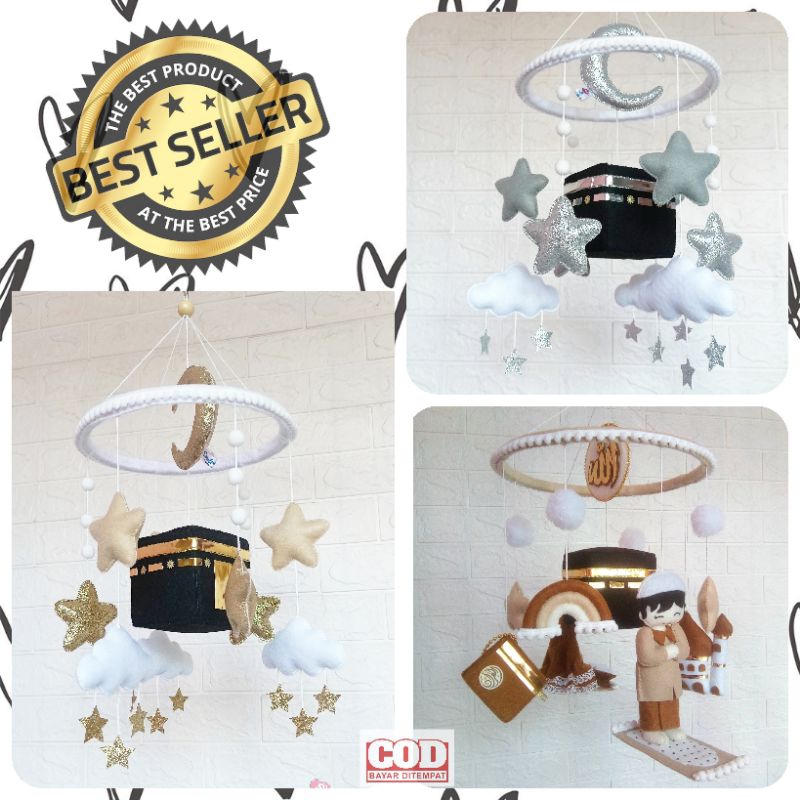 Jual Baby Mobile tema Islami / Ka'bah Baby Mobile / mainan bayi ...