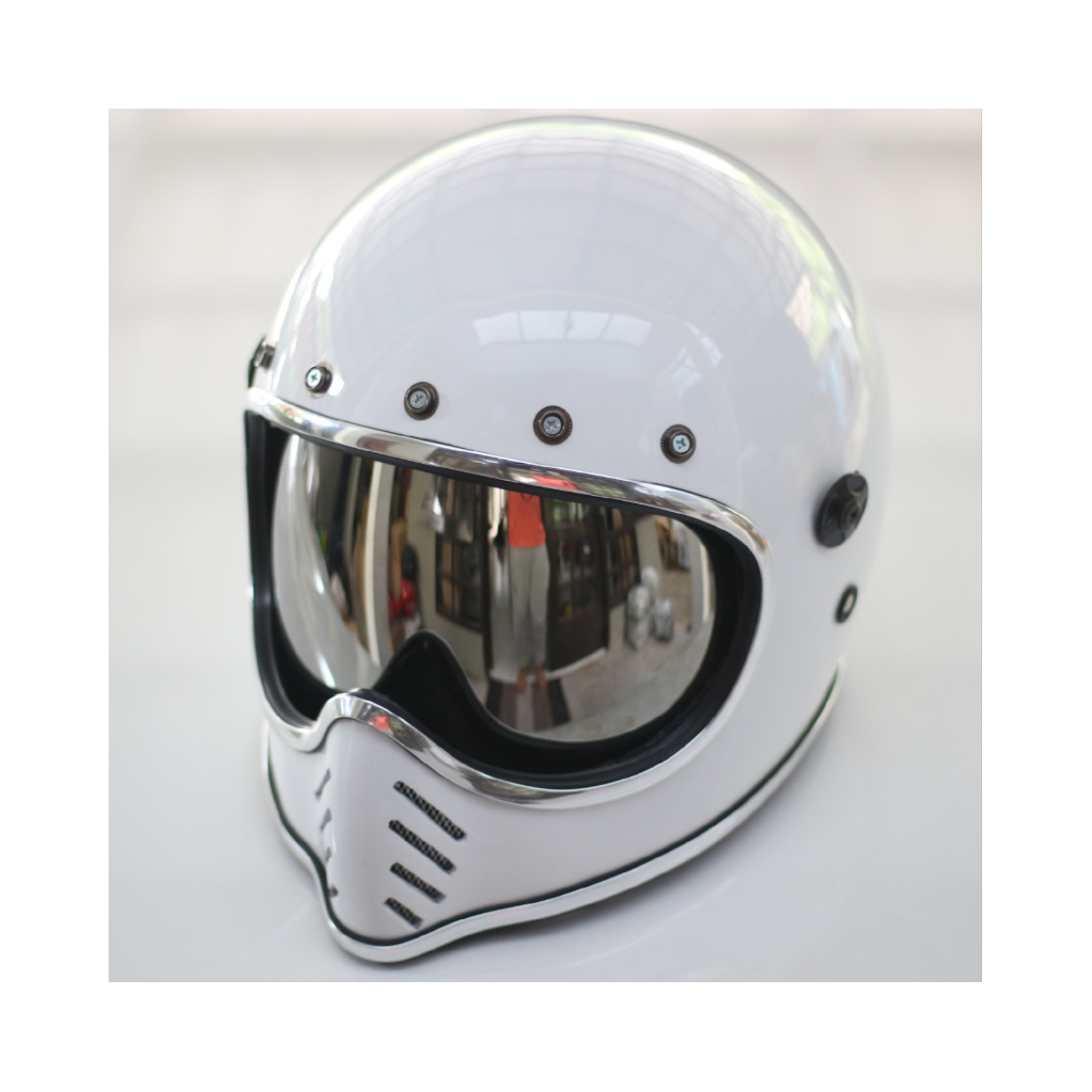 Jual Helm Retro Full Face Moto 3 | Shopee Indonesia