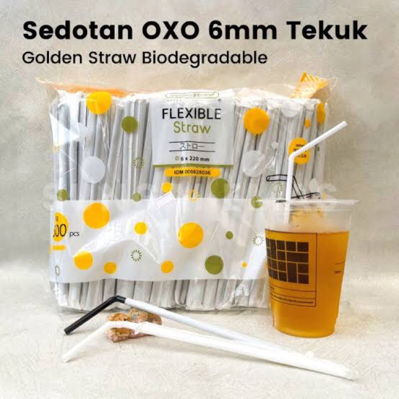 Jual Sedotan Steril Golden Straw isi 500Pcs | Shopee Indonesia