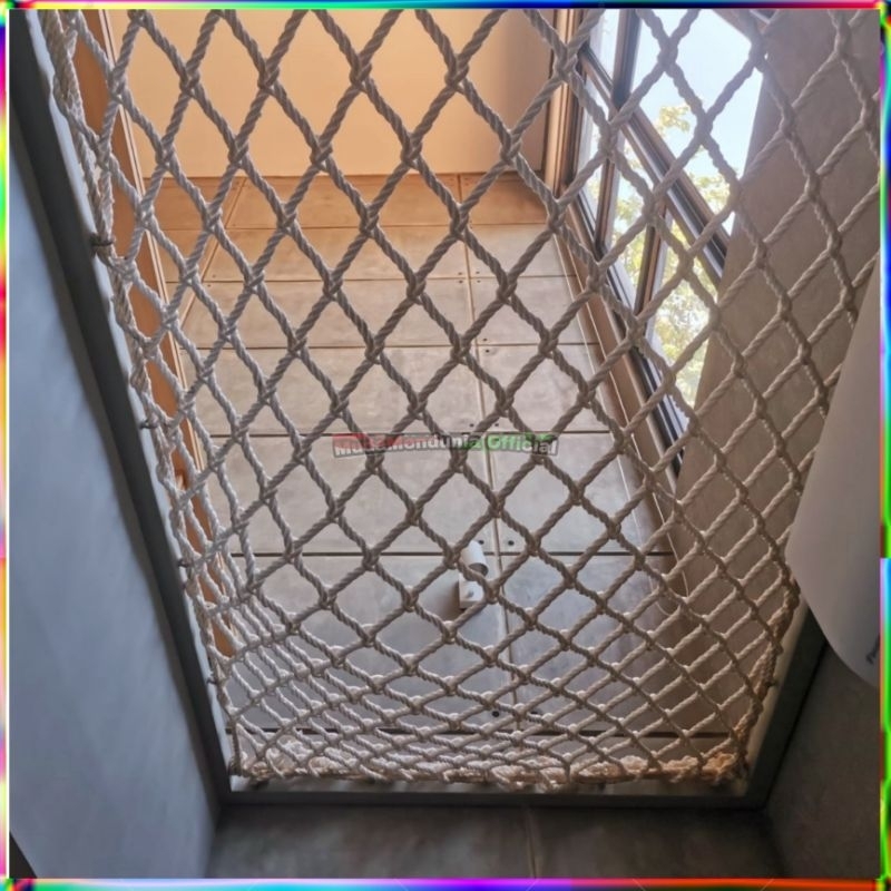 Jual Jaring Outbound Nilon 10mm Safety Net Proyek Hammock Loft Net ...