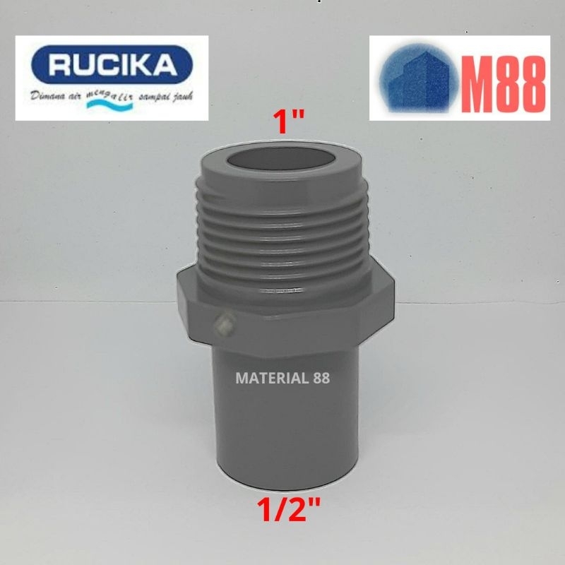 Jual SDL 1 x 1/2 inch RUCIKA AW Sok Drat Luar 1 x 0.5 | Shopee Indonesia