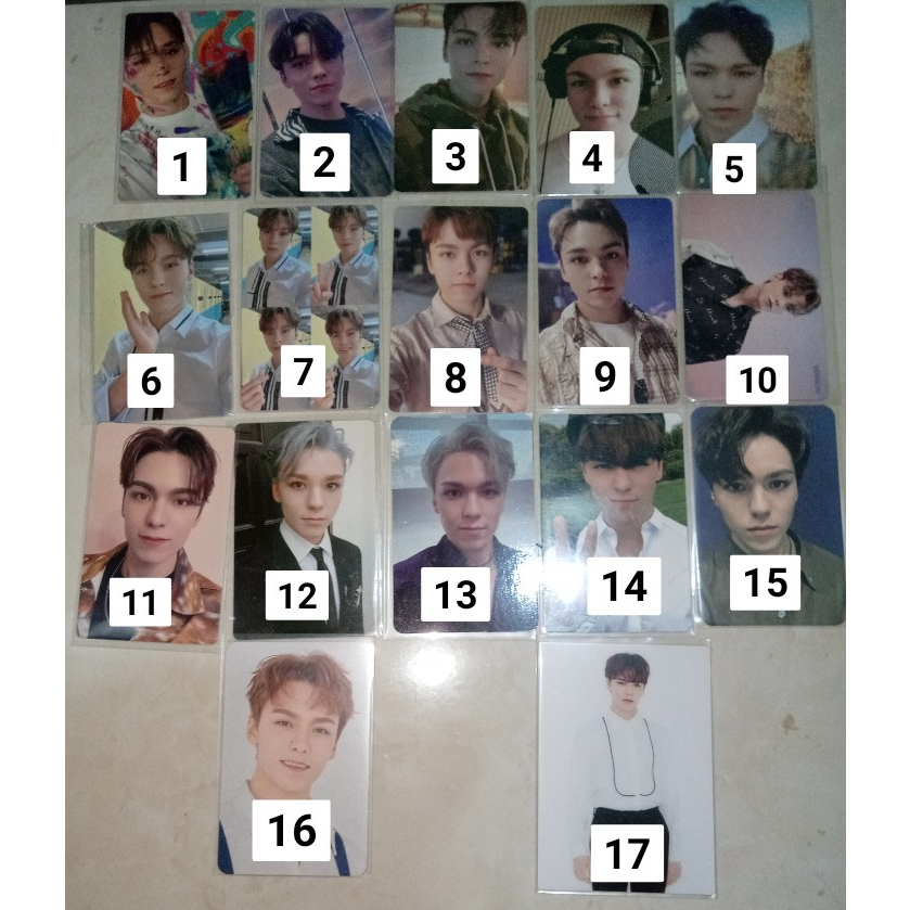 Jual [READY] PC OFFICIAL VERNON Photocard chwe Hansol SEVENTEEN live (henggarae grid net carver ...