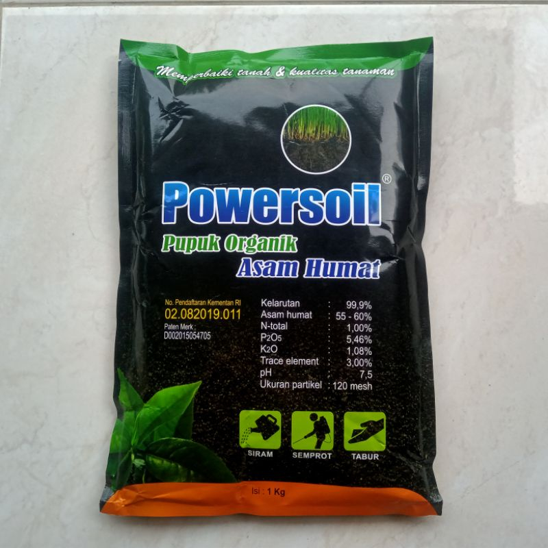 Jual PowerSoil - Pupuk Organik Asam Humat Humic Acid Kemasan 1Kg ...