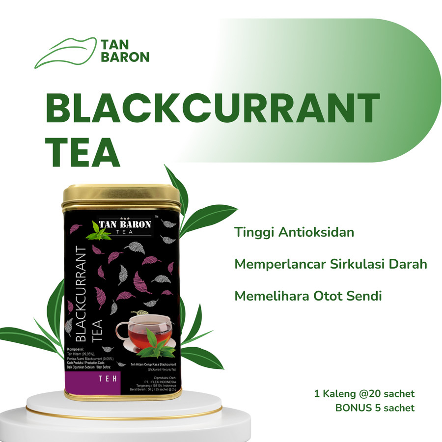 Jual Teh Premium Blackcurrant Tea Tan Baron isi 25 Teabag | Shopee ...