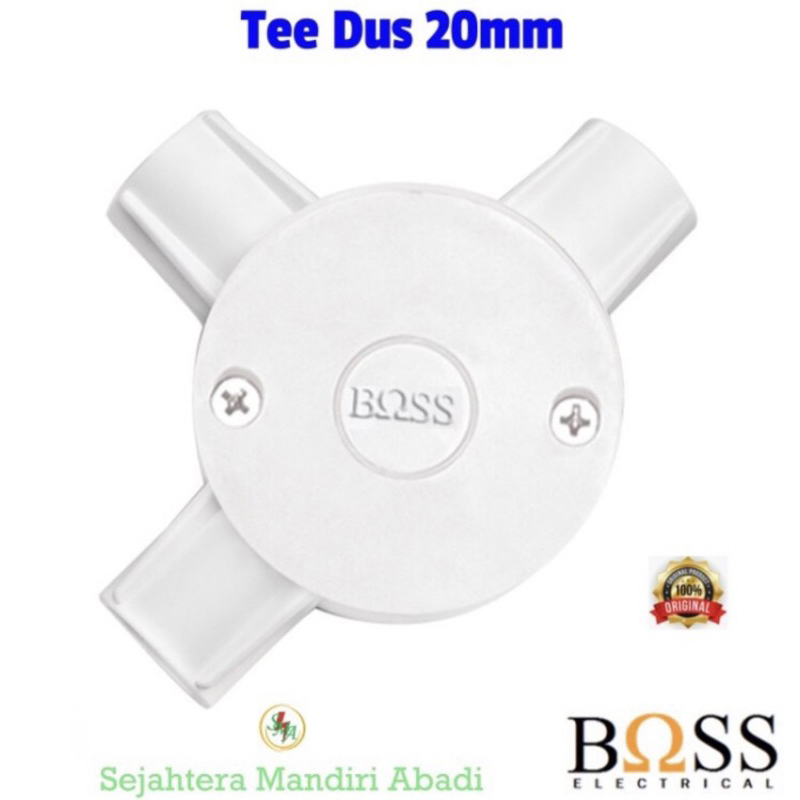 Jual Tdus Tee Dus Tdus 20mm Cabang 3 White Putih Boss Clipsal | Shopee ...