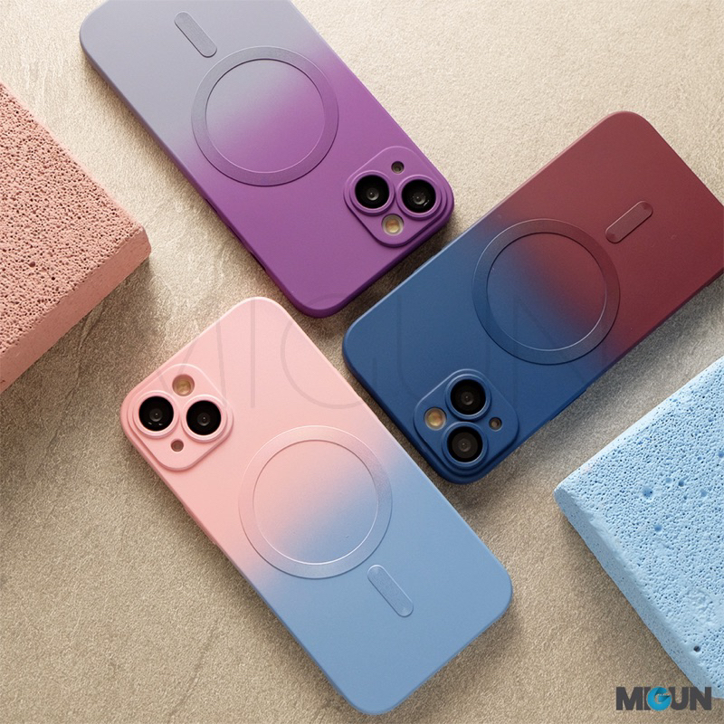 Jual (2) Gradient Magsafe Case - Softcase Fullcover For iPhone XR XSMAX ...