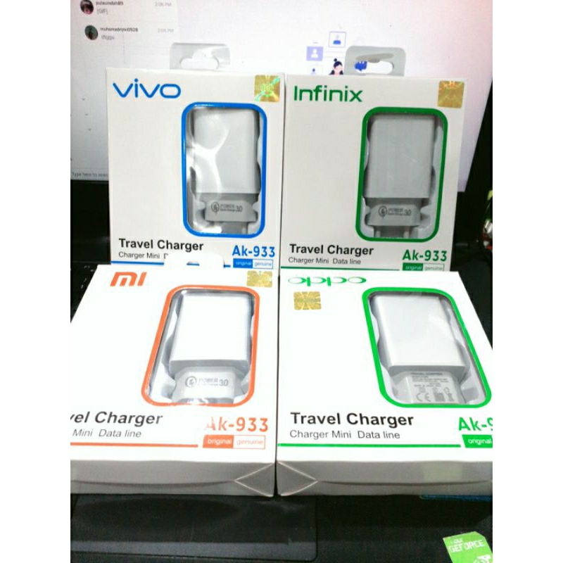 Jual CHARGER BRANDED AK933 MICRO USB V8 | Shopee Indonesia